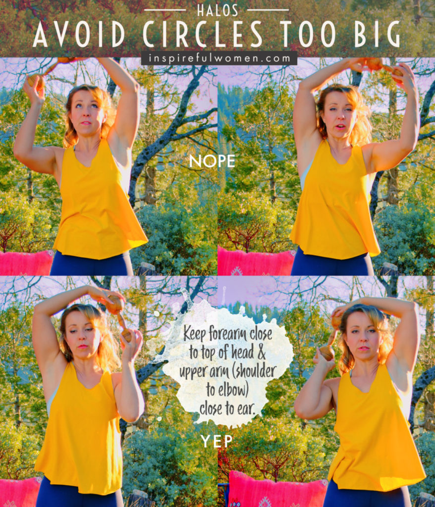 Dumbbell Halos Shoulder Exercise - Inspireful Women