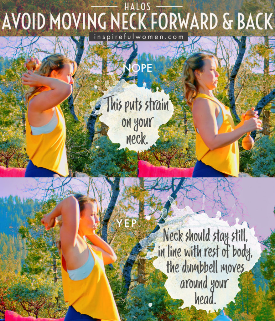 Dumbbell Halos Shoulder Exercise - Inspireful Women