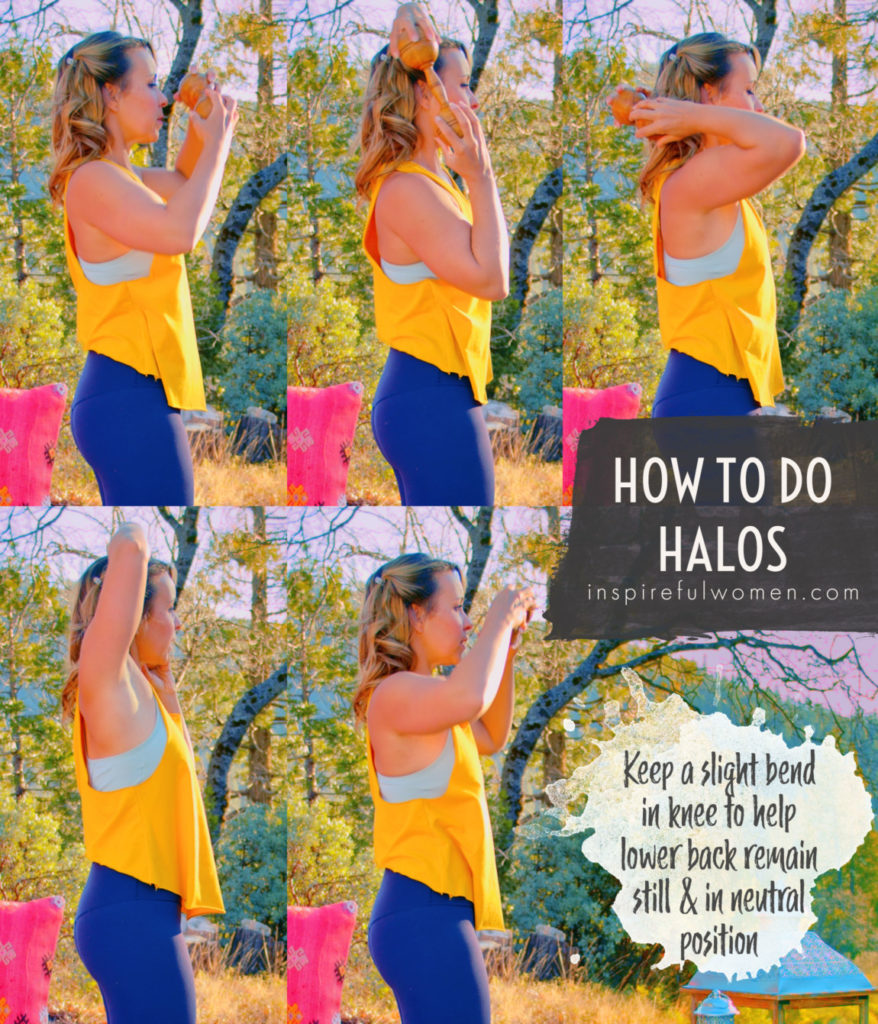 Dumbbell Halos Shoulder Exercise - Inspireful Women