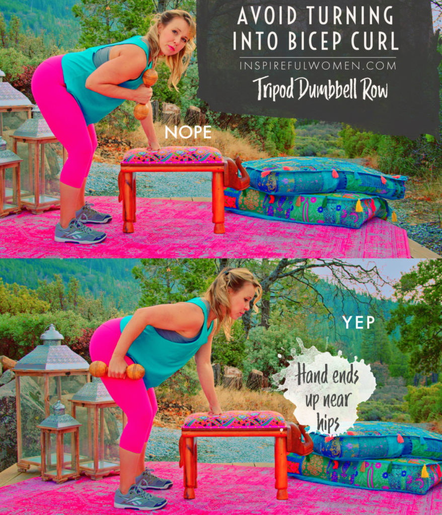 Bent Over Dumbbell Row - Inspireful Women