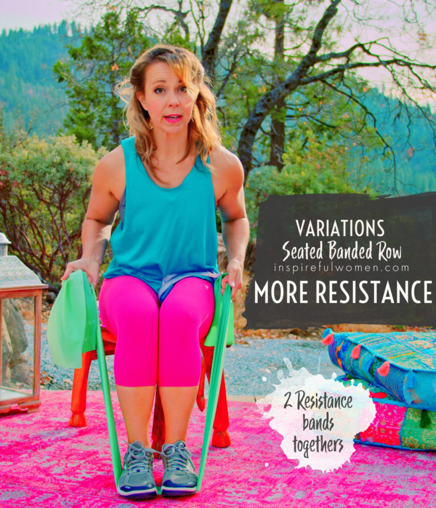 Seated Bent Over Band Row - Inspireful Women