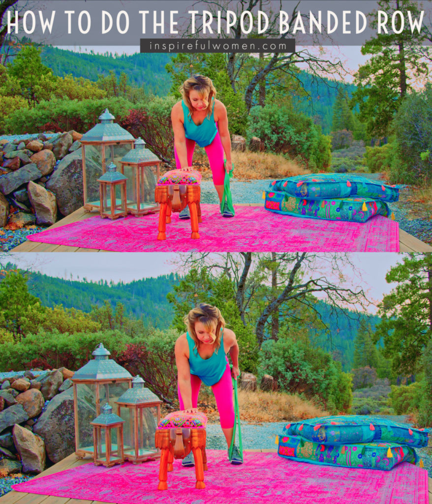 Tripod Resistance Band Row - Inspireful Women