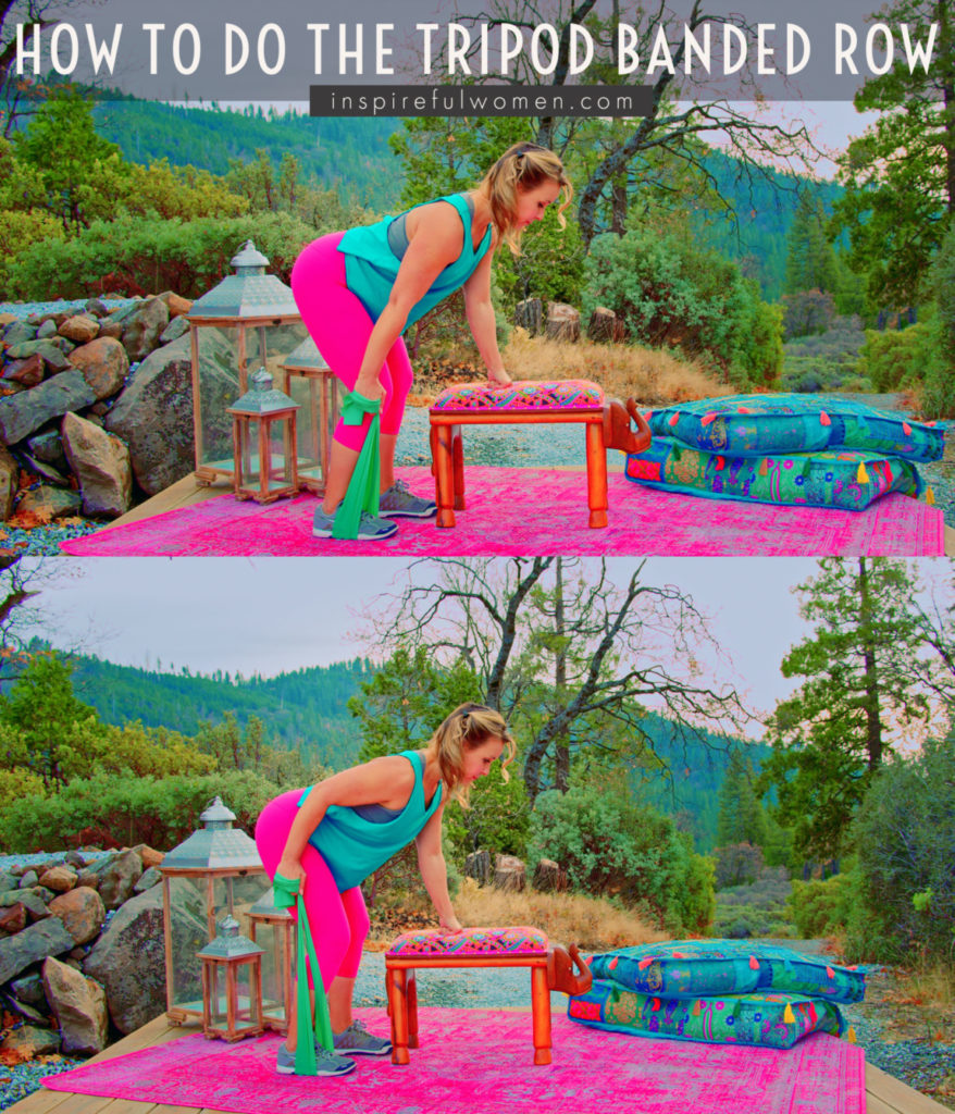 Tripod Resistance Band Row - Inspireful Women