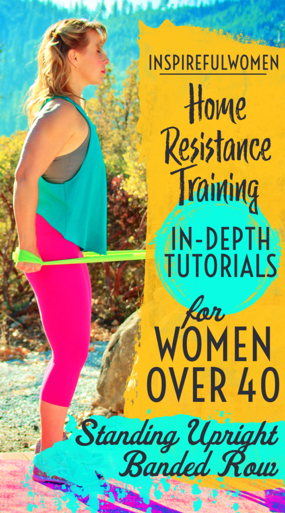 Standing Upright Band Row (Anchored) - Inspireful Women
