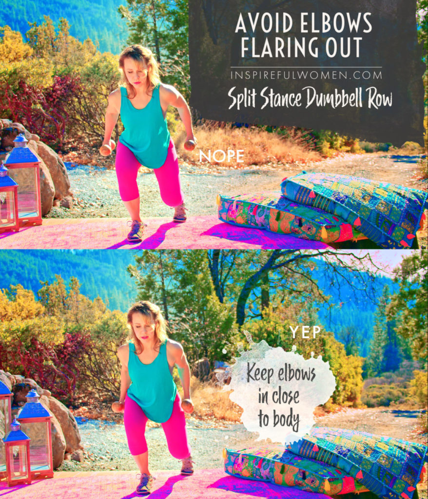 Split Stance Dumbbell Row - Inspireful Women