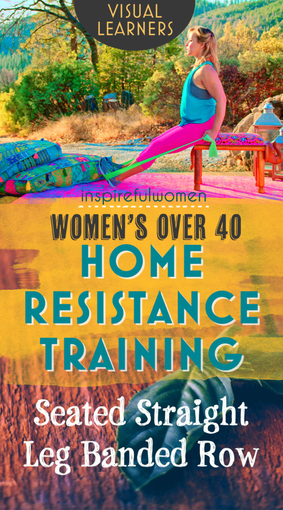 Seated Straight Leg Band Back Row - Inspireful Women
