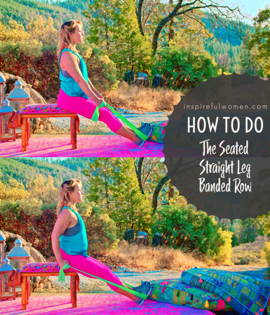 Seated Straight Leg Band Back Row - Inspireful Women