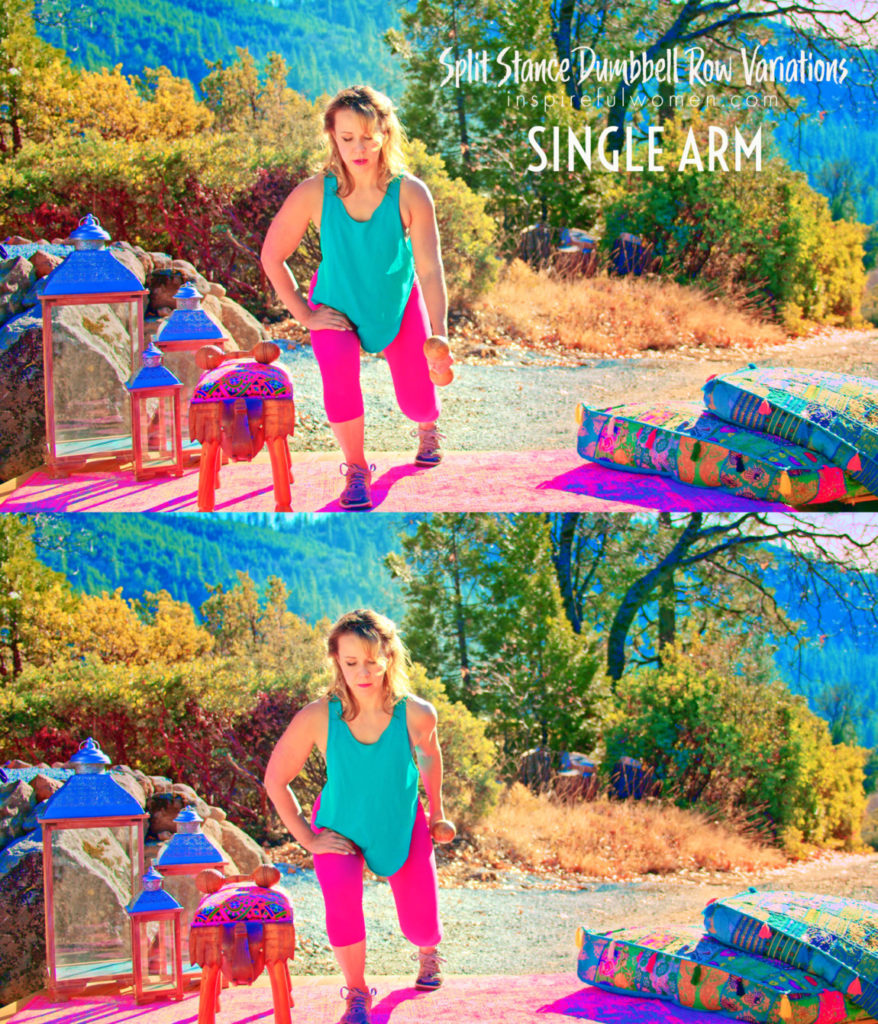 Split Stance Dumbbell Row - Inspireful Women