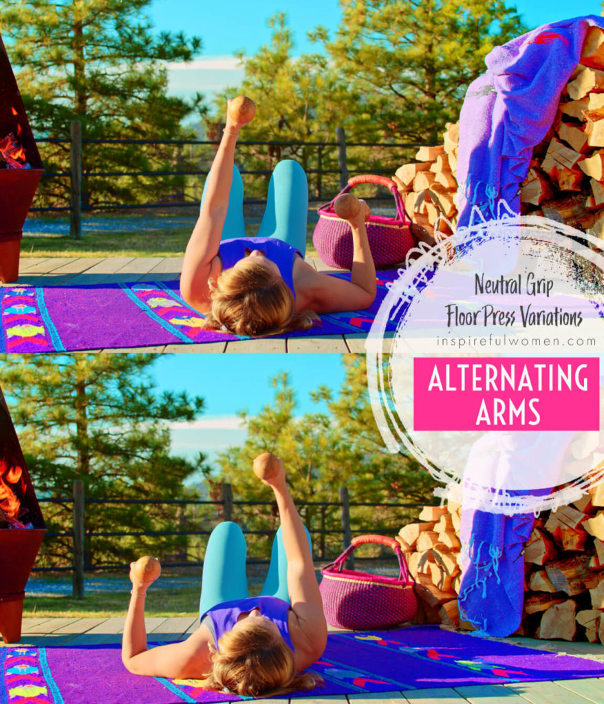 Neutral Grip Floor Chest Press - Inspireful Women