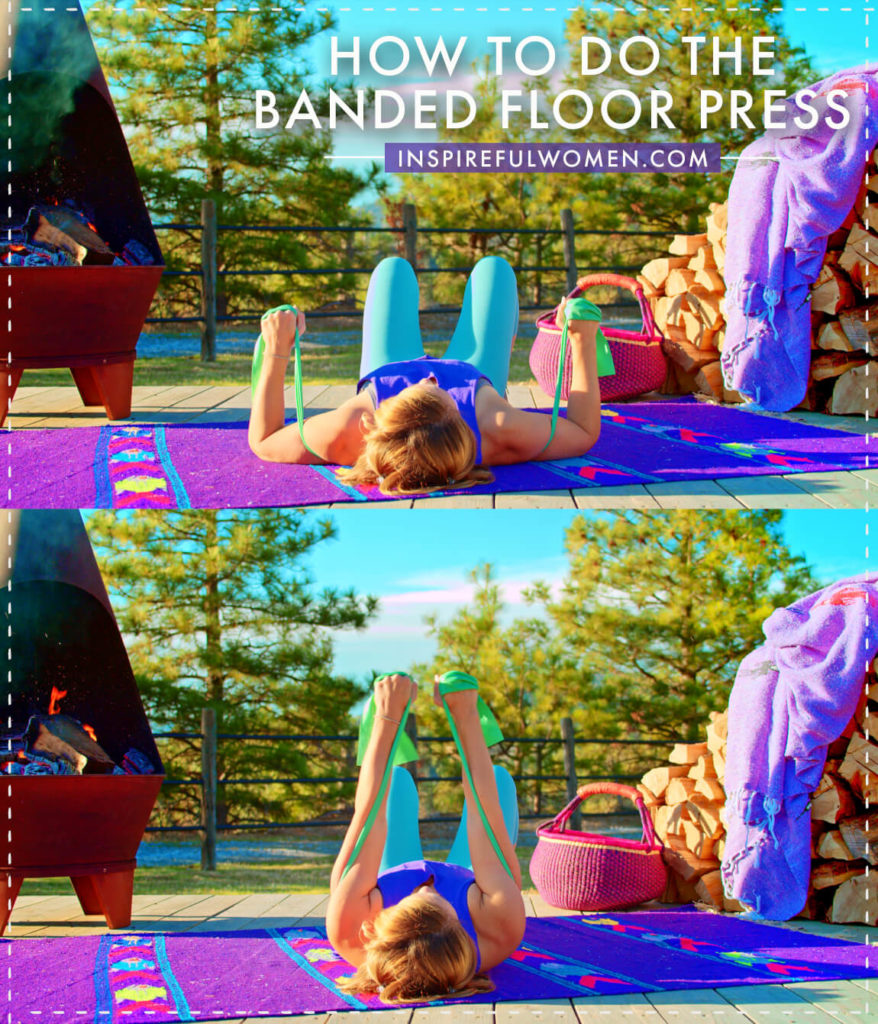 Resistance Band Floor Press - Inspireful Women