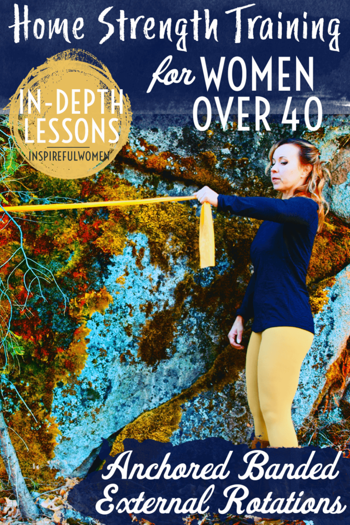 Single Arm Band Shoulder External Rotation - Inspireful Women