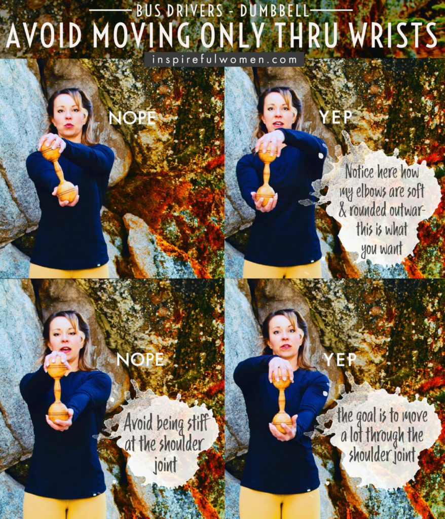 Dumbbell Bus Drivers Exercise - Inspireful Women