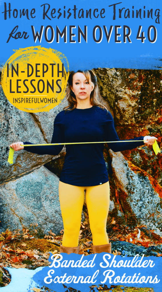 Band External Rotation Shoulder Exercise - Inspireful Women