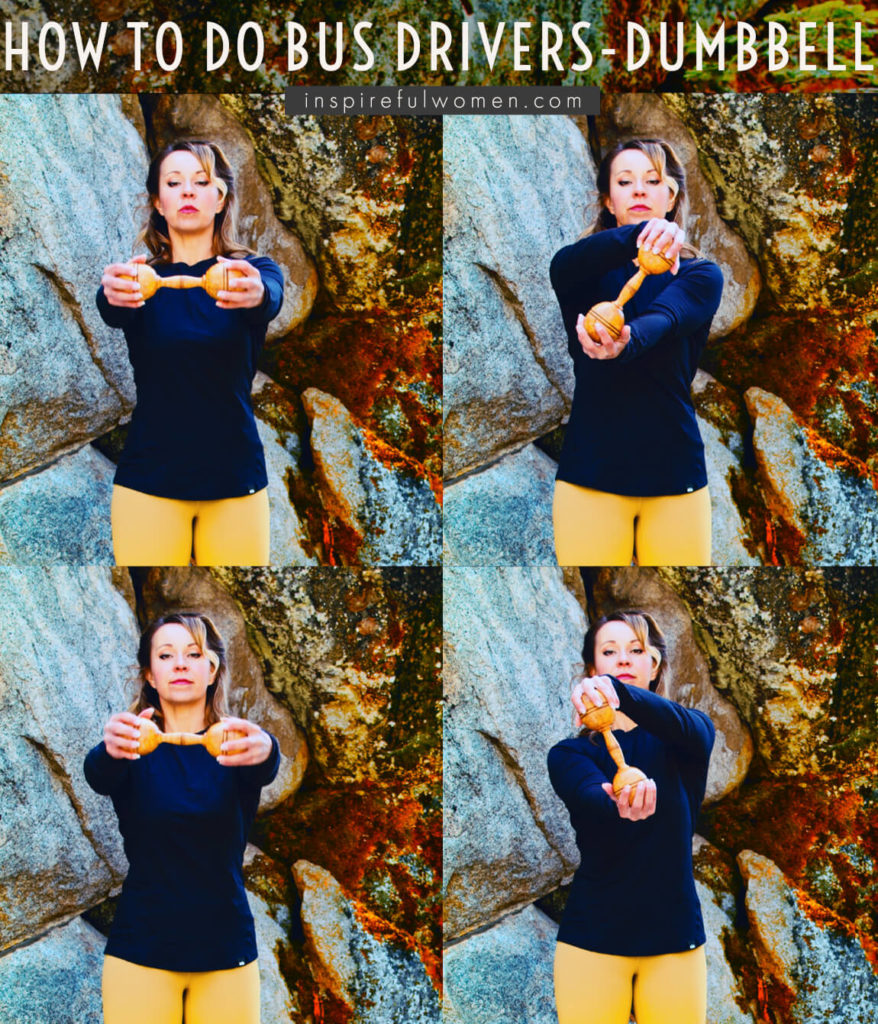 Dumbbell Bus Drivers Exercise - Inspireful Women