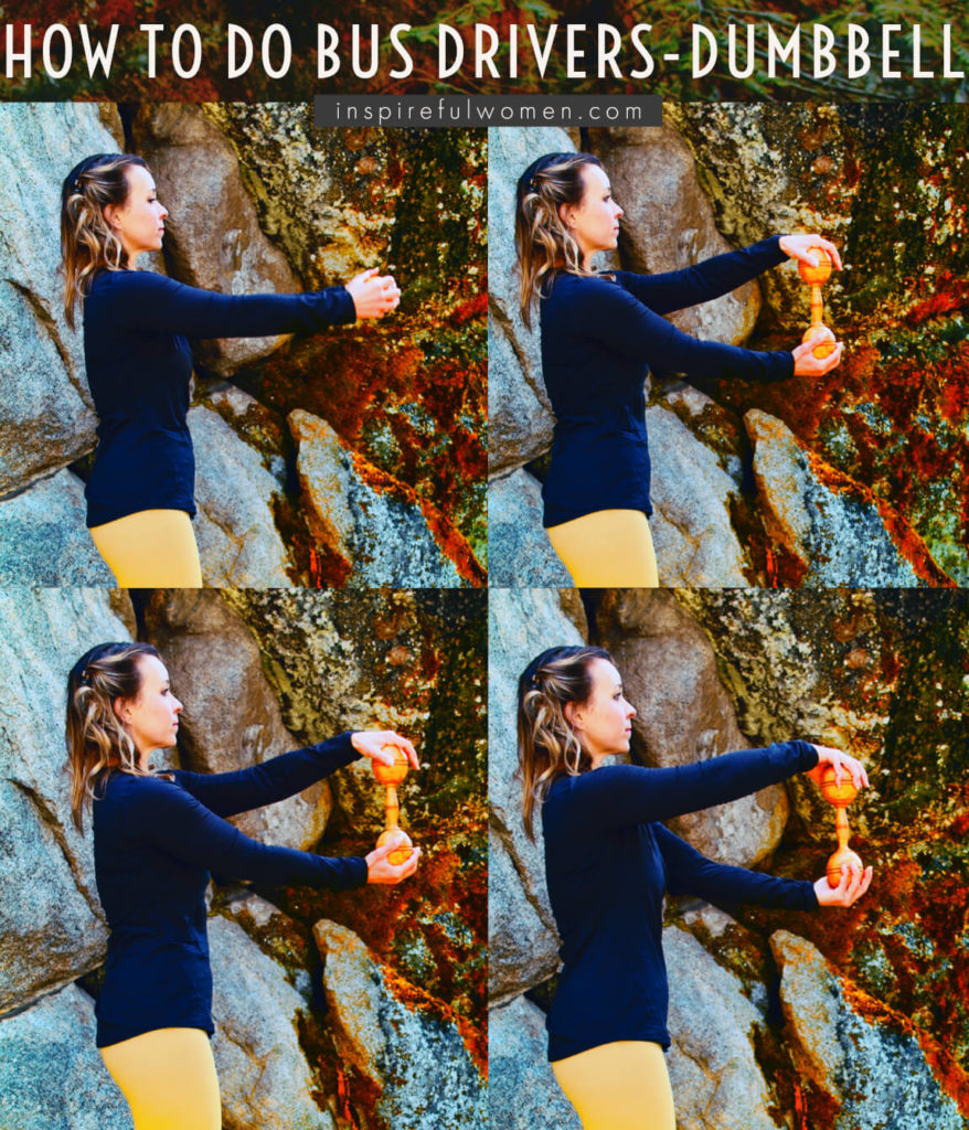 Dumbbell Bus Drivers Exercise - Inspireful Women