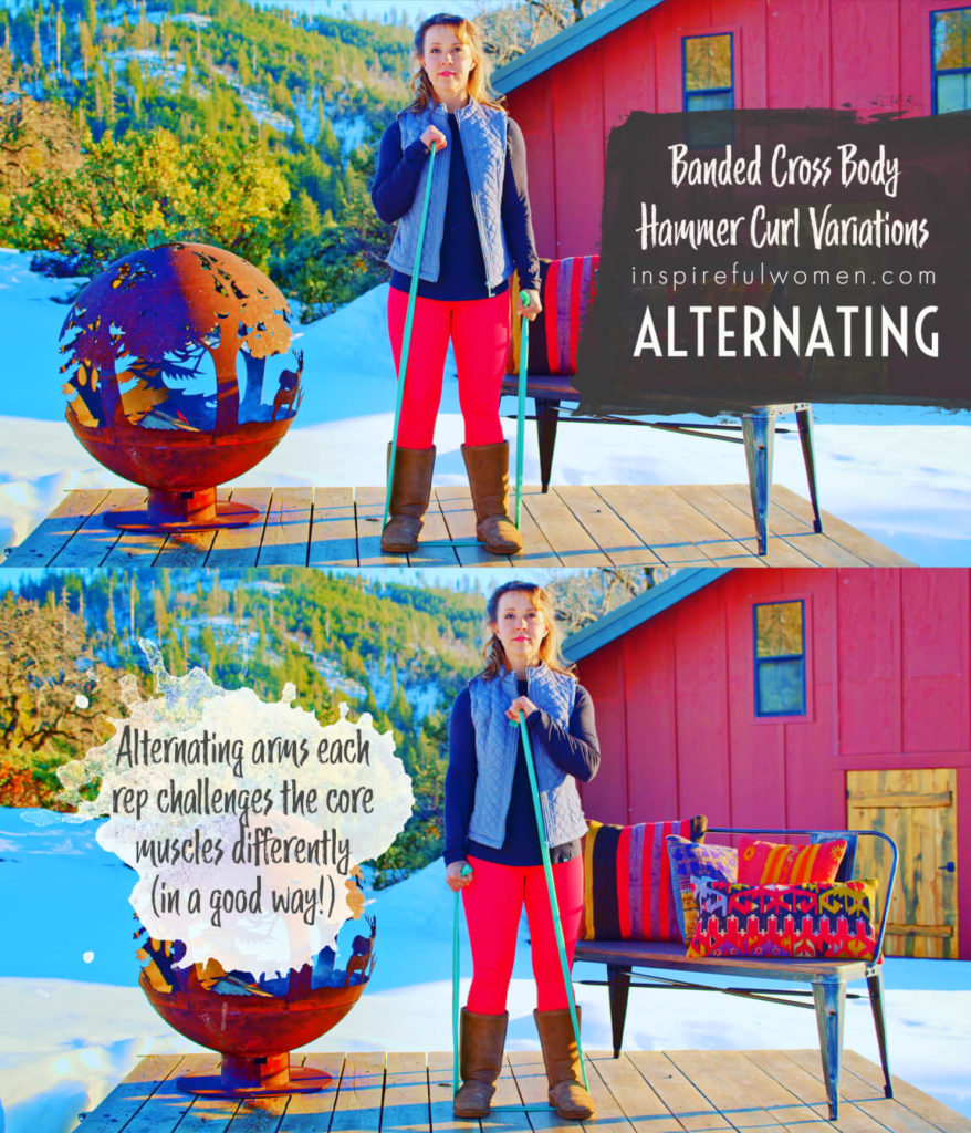 Band Cross Body Hammer Curl - Inspireful Women