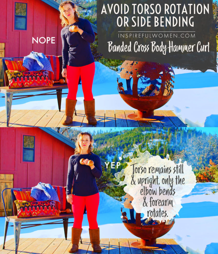 Band Cross Body Hammer Curl - Inspireful Women