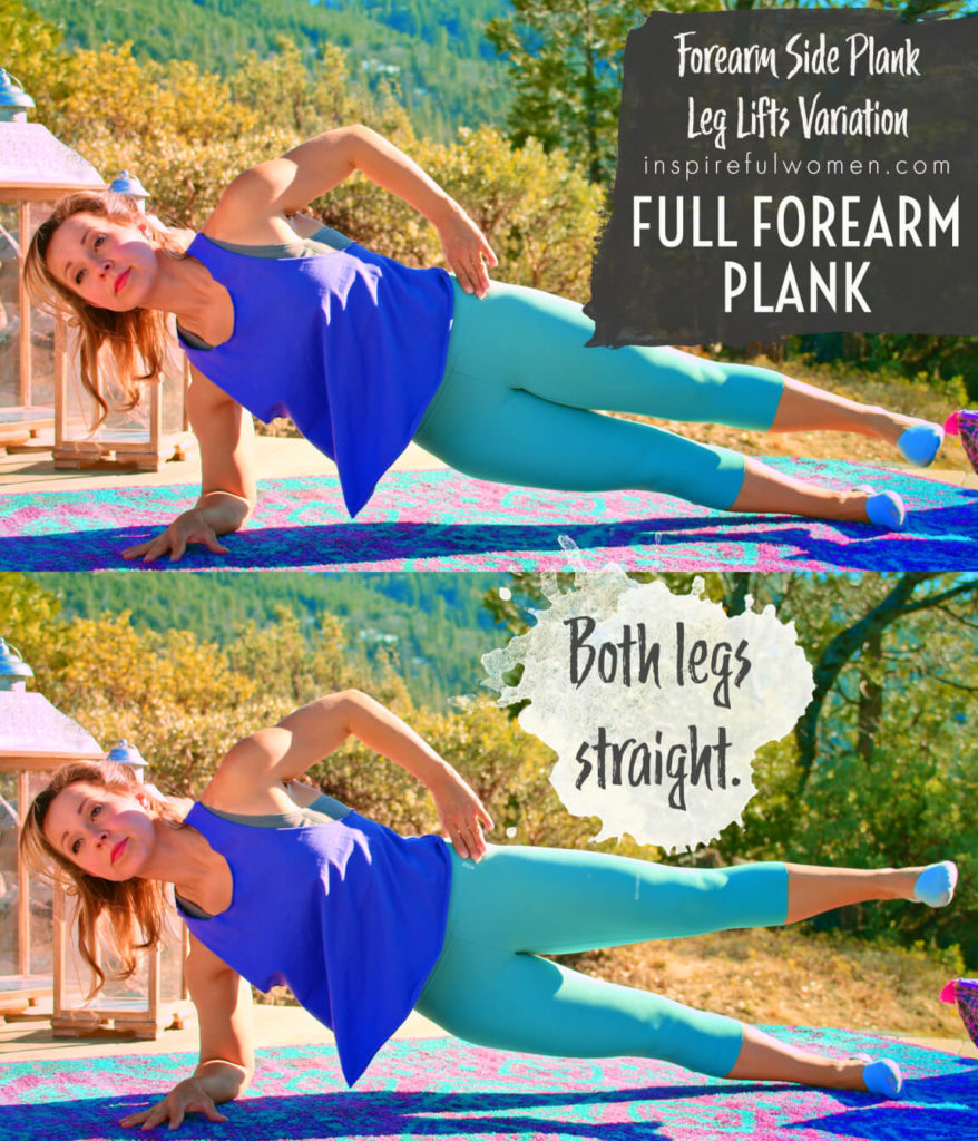 Forearm Side Plank Leg Lift - Inspireful Women