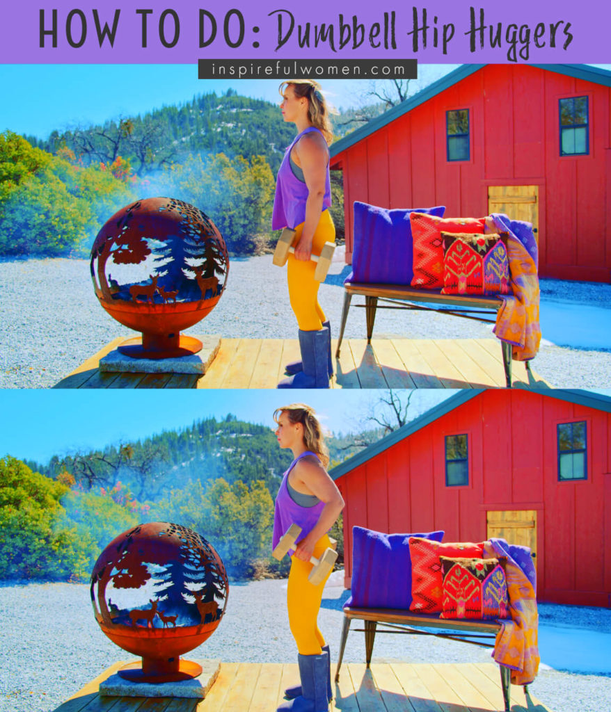 Dumbbell Rear Delt Hip Hugger - Inspireful Women