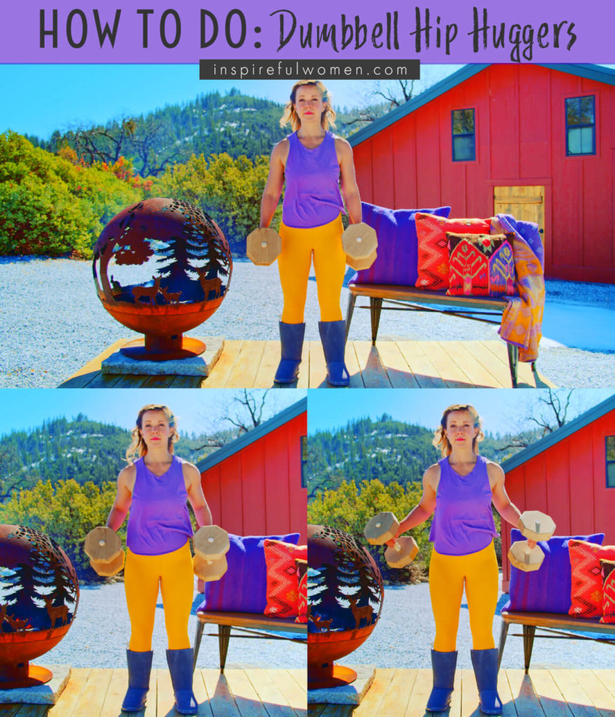 Dumbbell Rear Delt Hip Hugger - Inspireful Women