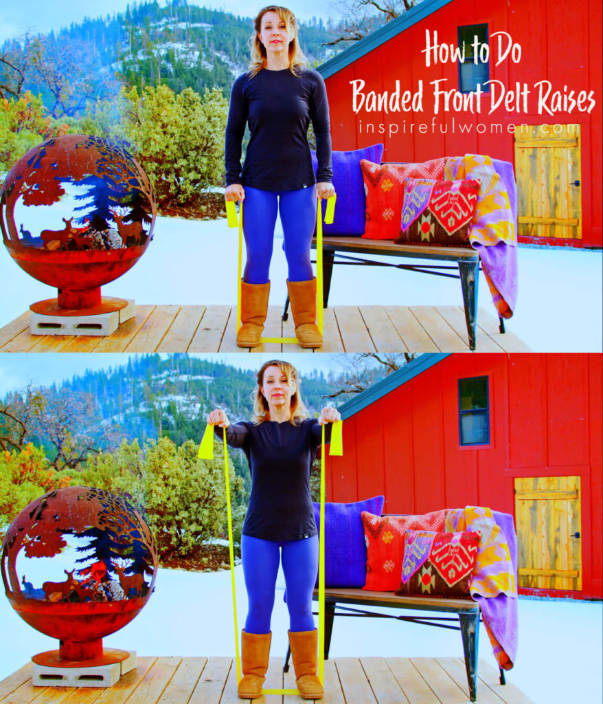 Band Front Delt Raise - Inspireful Women