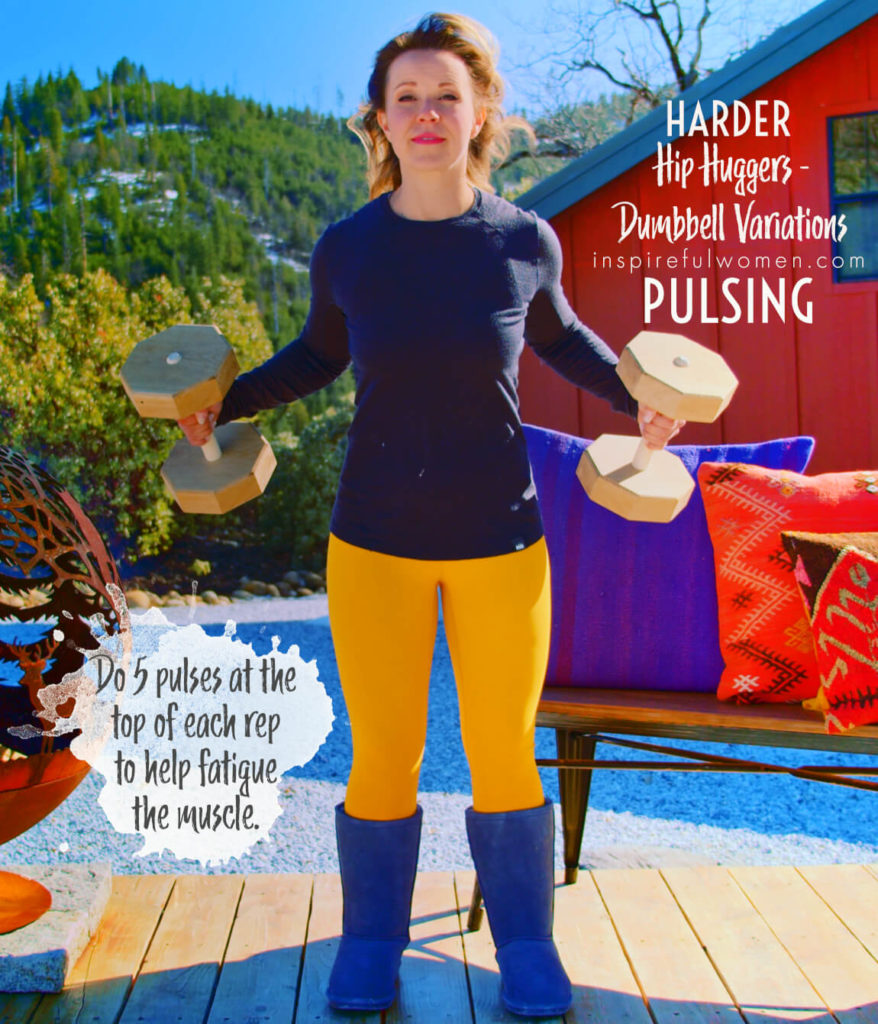 Dumbbell Rear Delt Hip Hugger - Inspireful Women