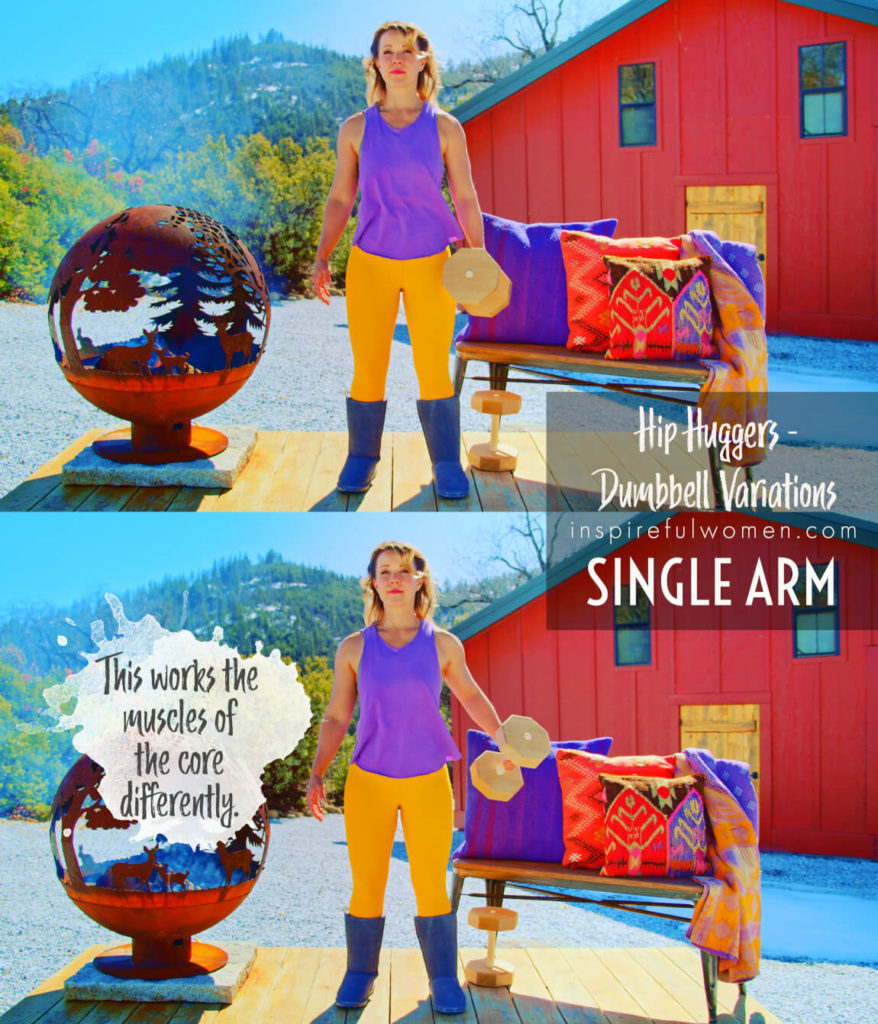 Dumbbell Rear Delt Hip Hugger - Inspireful Women