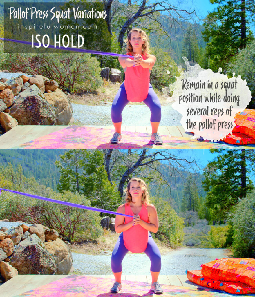 Squat Pallof Press - Inspireful Women