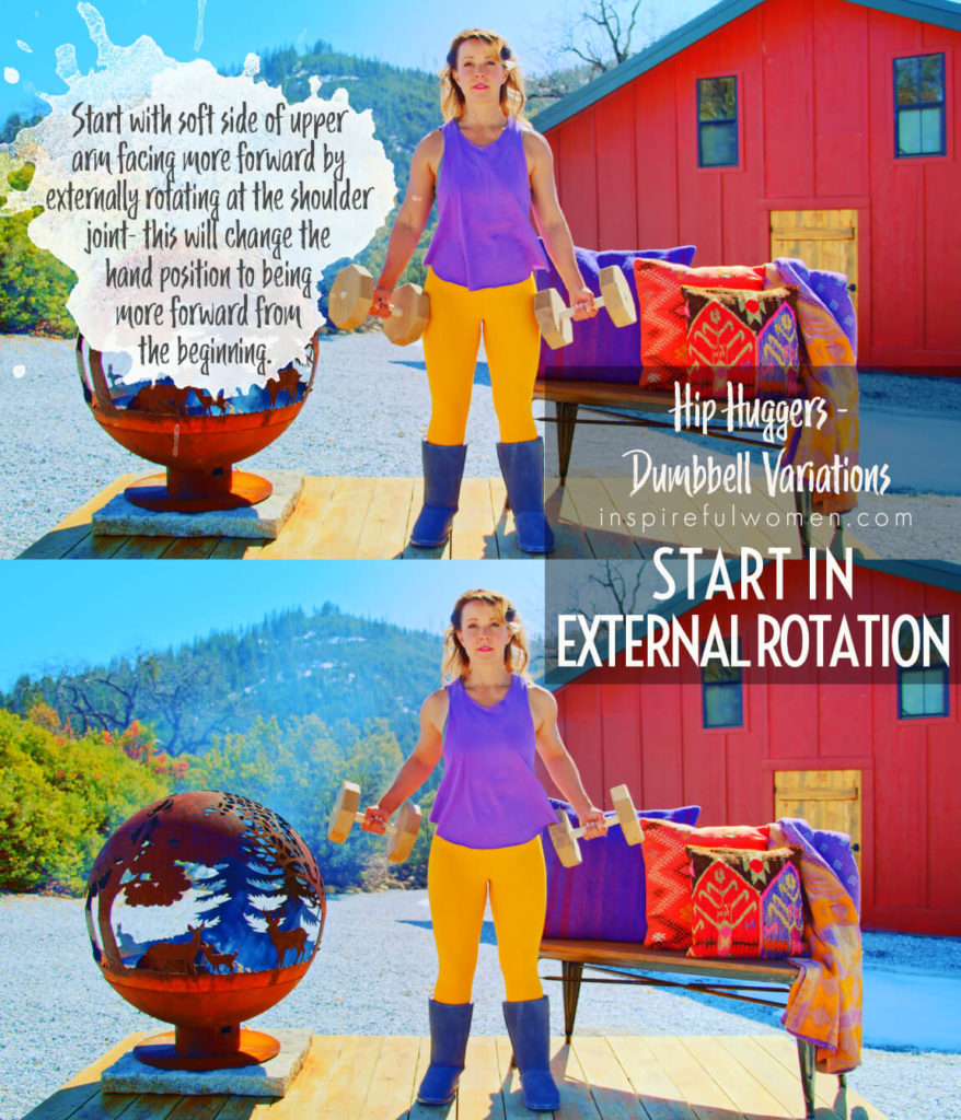 Dumbbell Rear Delt Hip Hugger - Inspireful Women