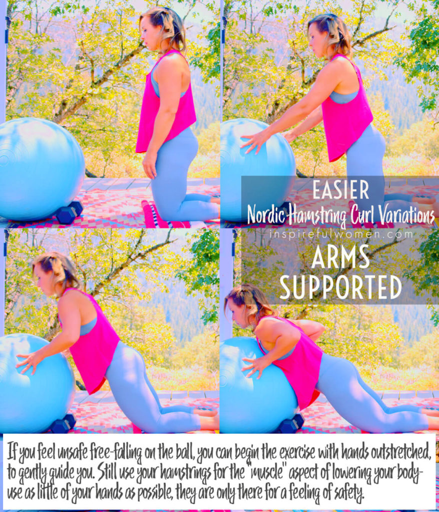 Beginner Nordic Hamstring Curl at Home - Inspireful Women