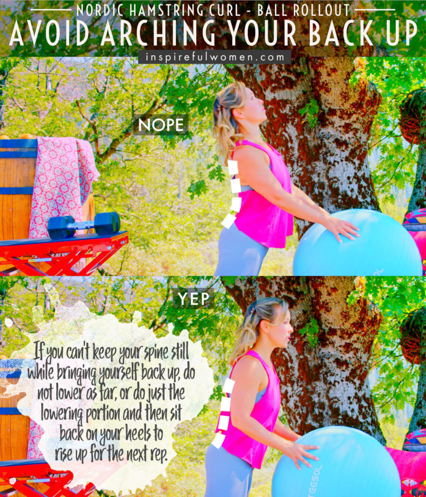 Nordic Hamstring Curl Ball Rollout - Inspireful Women