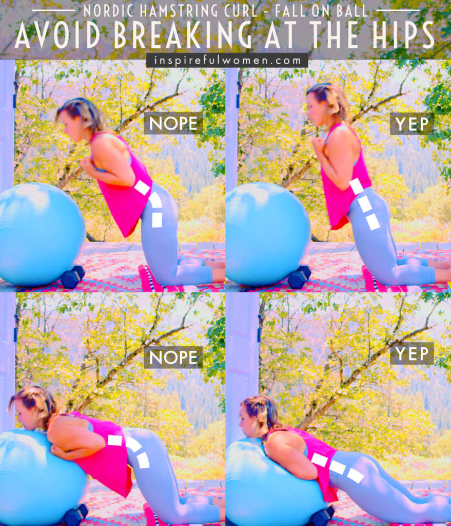 Beginner Nordic Hamstring Curl at Home - Inspireful Women