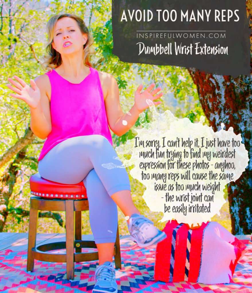 Dumbbell Wrist Extension - Inspireful Women