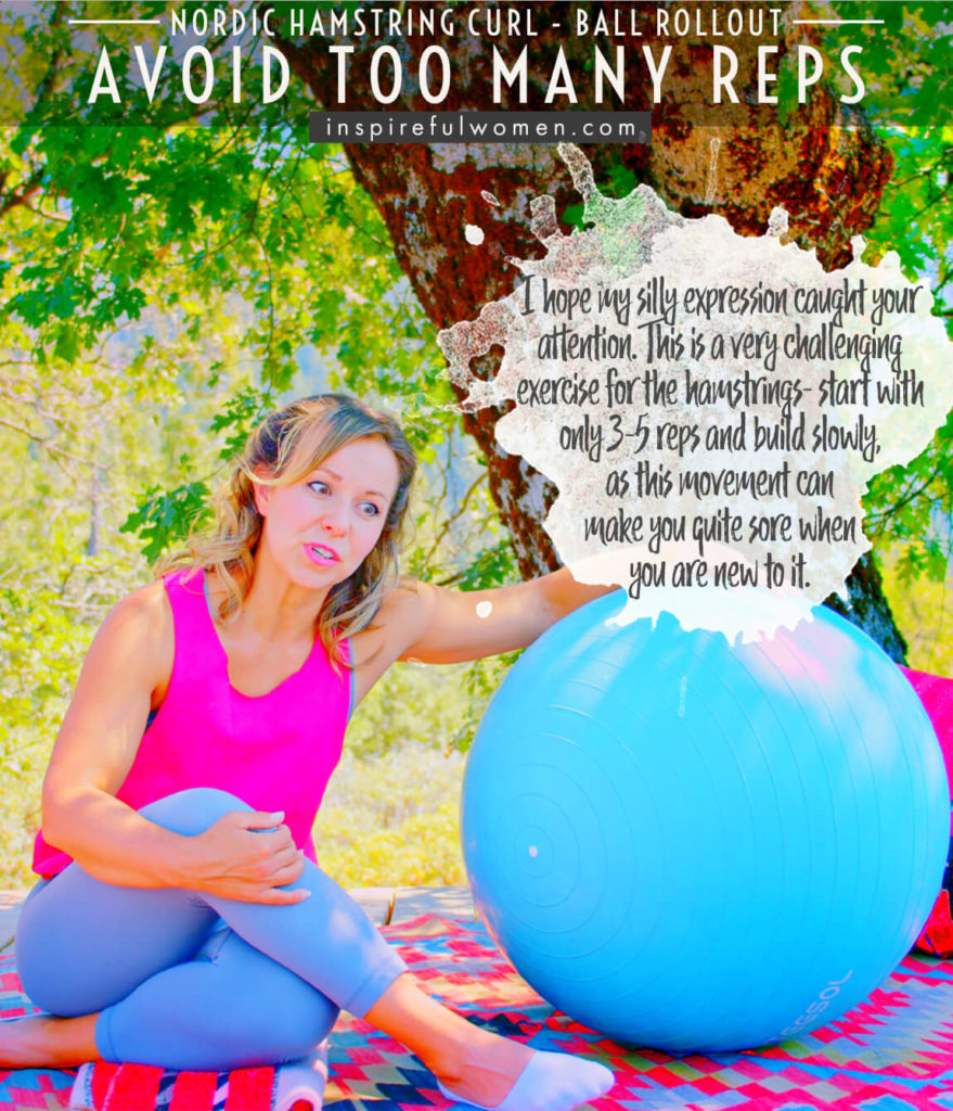 Nordic Hamstring Curl Ball Rollout - Inspireful Women