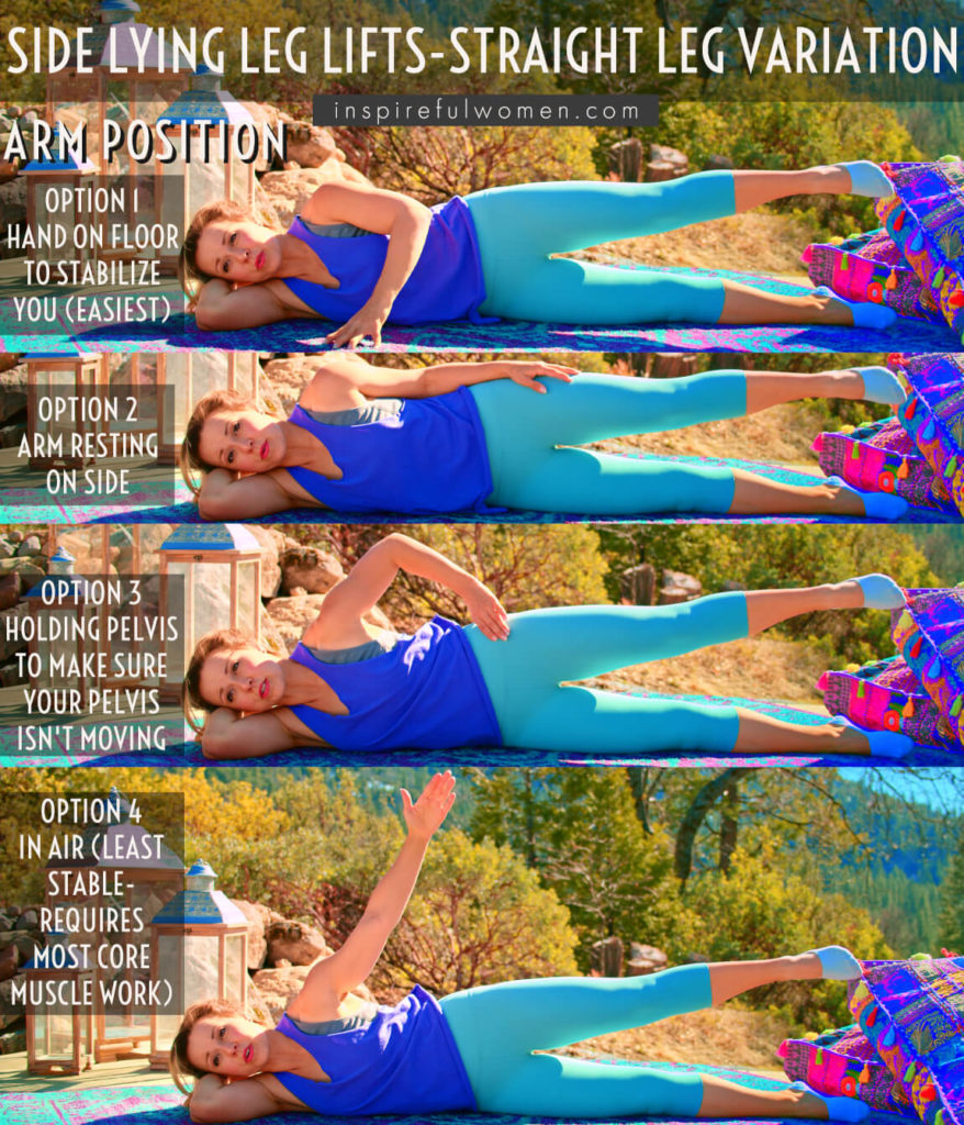 Side-Lying Leg Lifts – Straight Leg - Inspireful Women