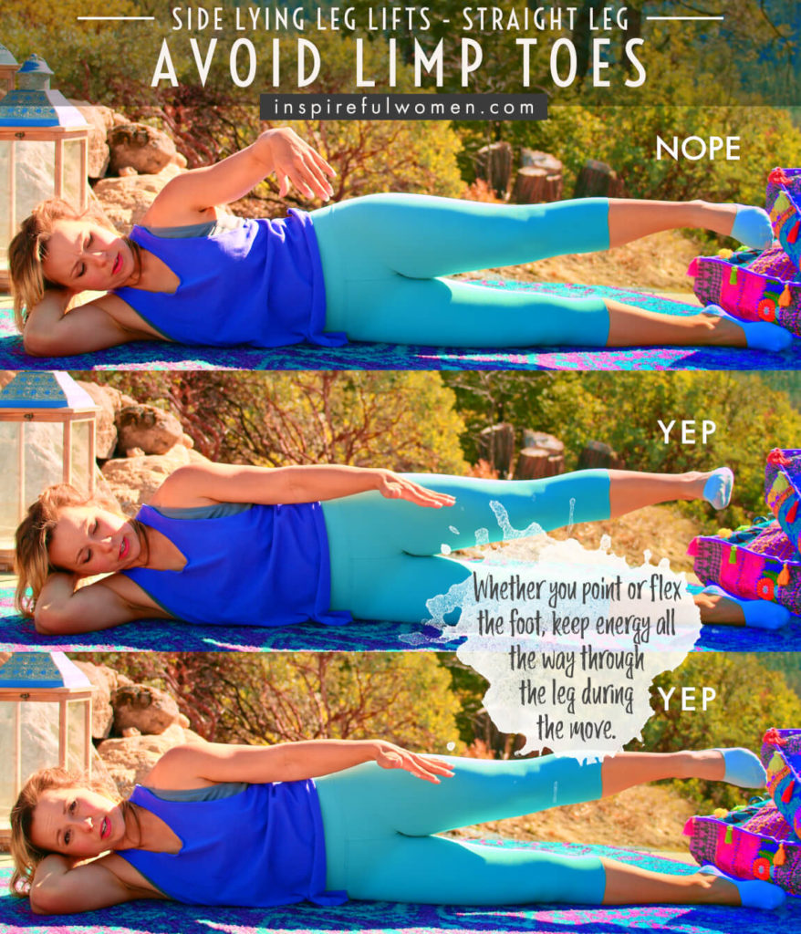 Side-Lying Leg Lifts – Straight Leg - Inspireful Women