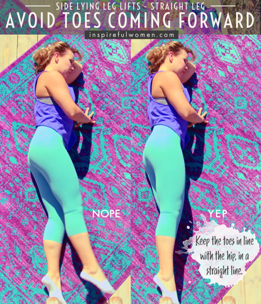 Side-Lying Leg Lifts – Straight Leg - Inspireful Women