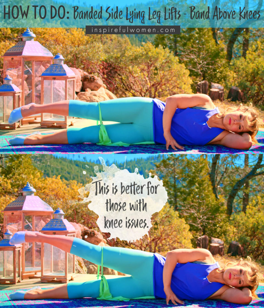 Band Side Lying Leg Lifts - Inspireful Women