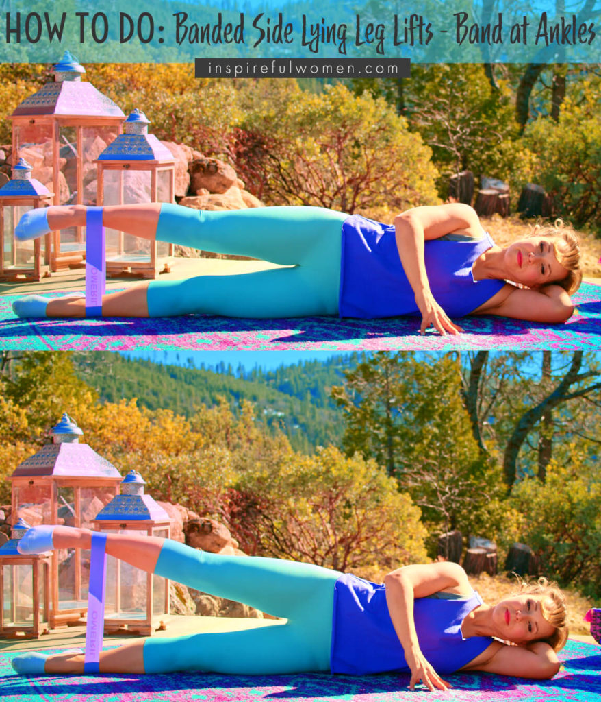 Band Side Lying Leg Lifts - Inspireful Women