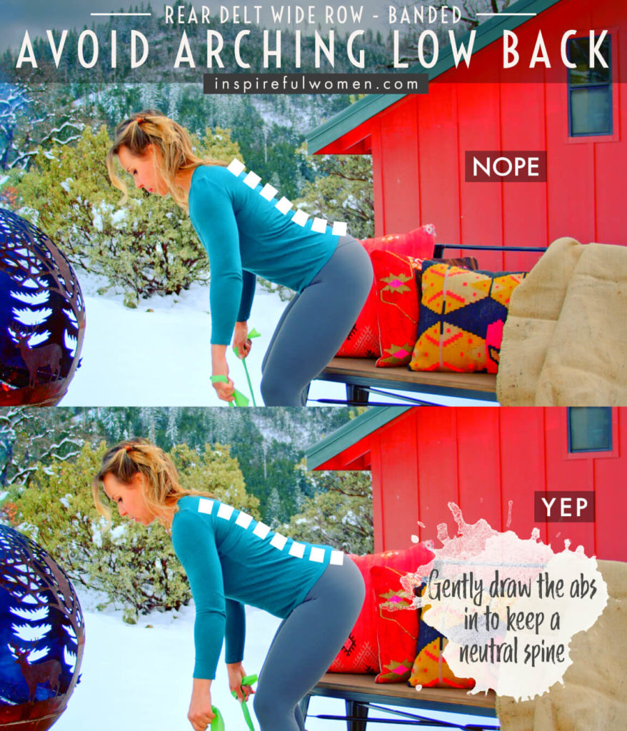 Band Rear Delt Wide Row - Inspireful Women