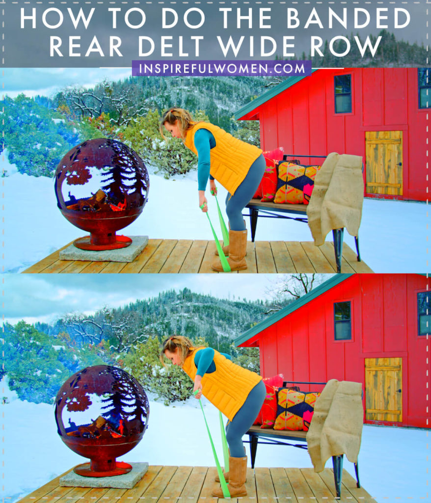 Band Rear Delt Wide Row - Inspireful Women