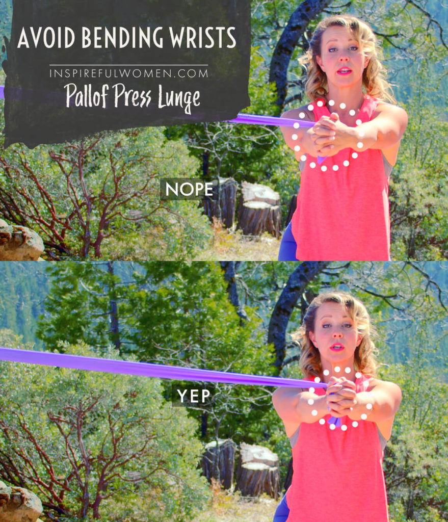 Lateral Lunge Pallof Press - Inspireful Women