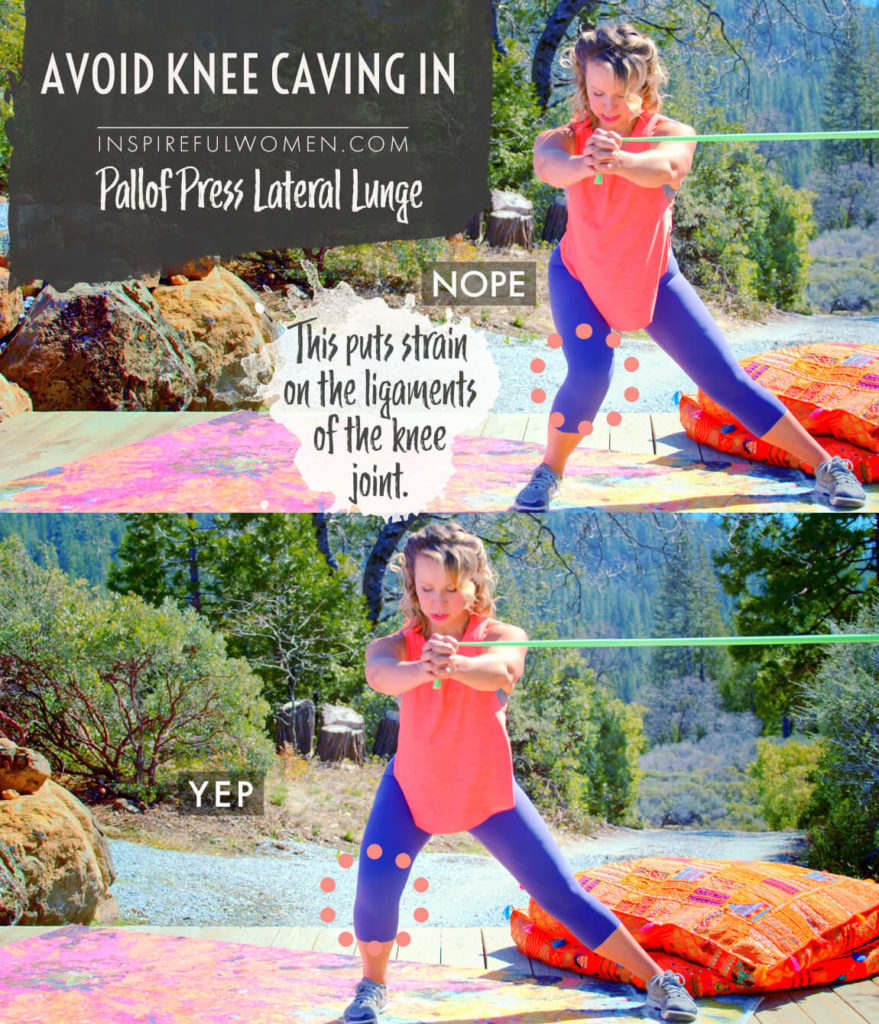 Lateral Lunge Pallof Press - Inspireful Women