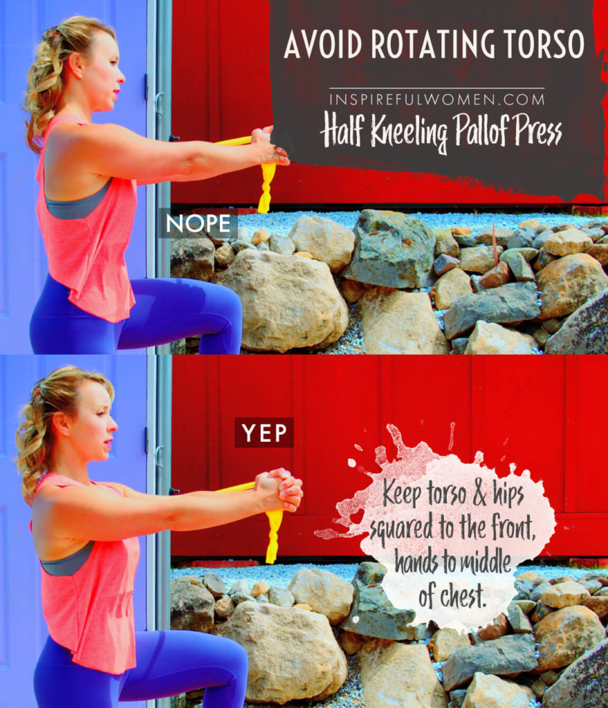 Half-Kneeling Pallof Press - Inspireful Women