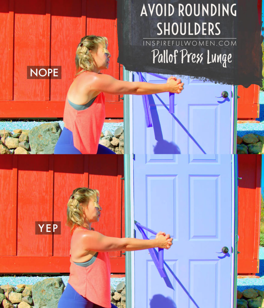 Lateral Lunge Pallof Press - Inspireful Women