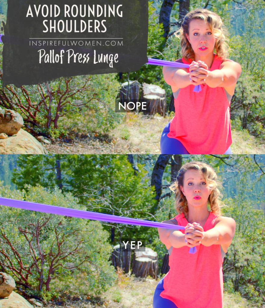 Lateral Lunge Pallof Press - Inspireful Women