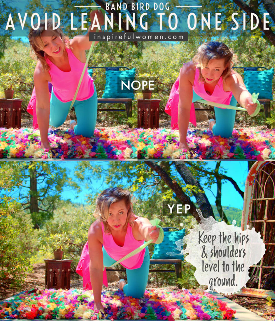 Resistance Band Bird Dog - Inspireful Women