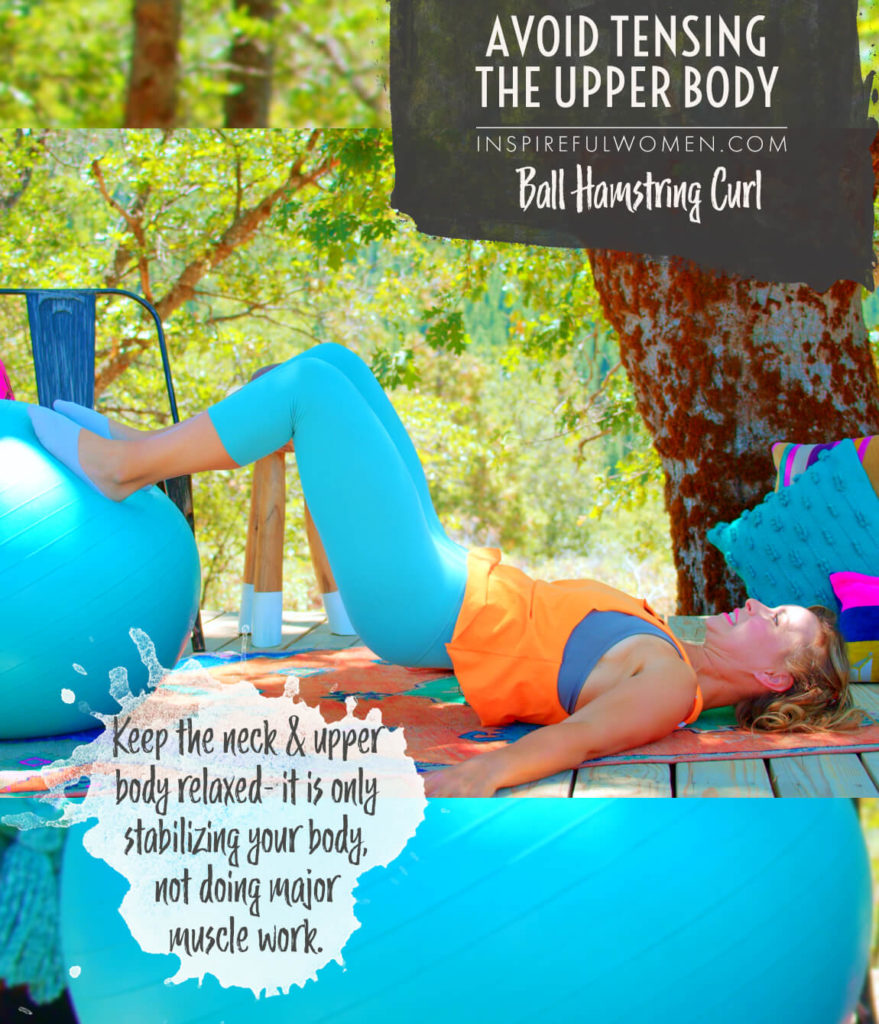 Hamstring Curl on Ball - Inspireful Women