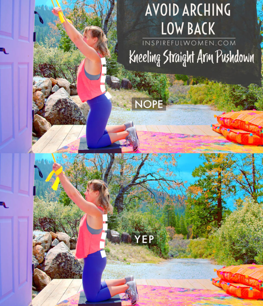 Kneeling Straight Arm Lat Pushdown - Inspireful Women
