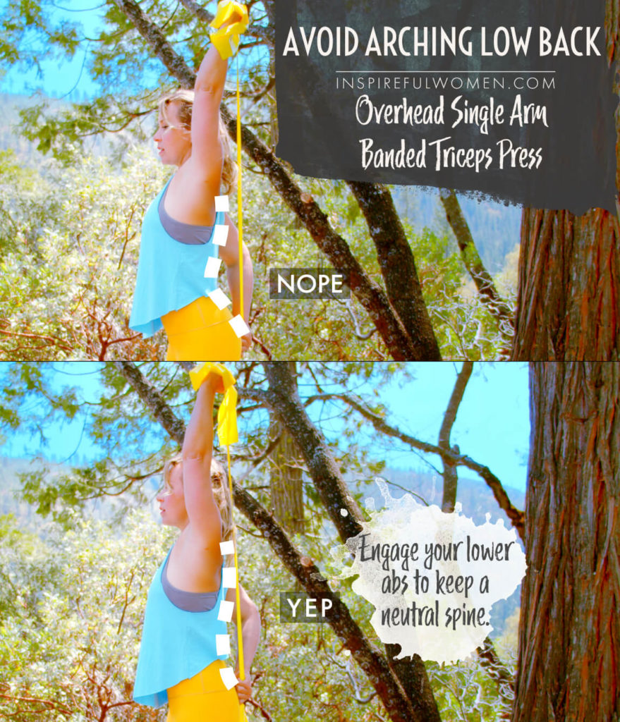 Band One Arm Overhead Triceps Extension - Inspireful Women